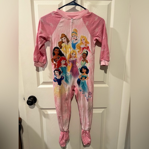 Disney | One Pieces | Disney Princess Pink Footed One Piece | Poshmark
